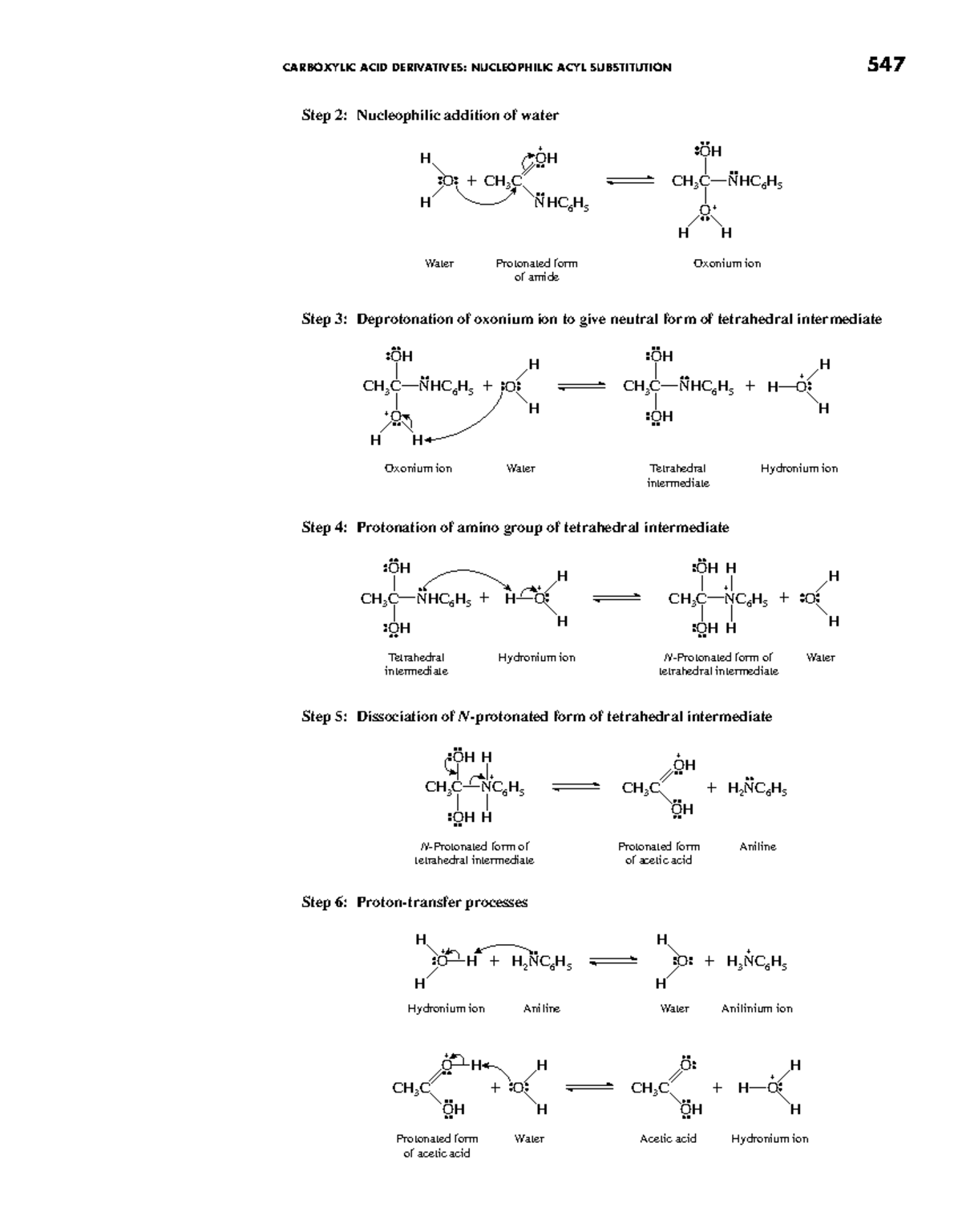 547 Organic Chemistry: Nucleophilic Acyl Substitution Steps - Studocu