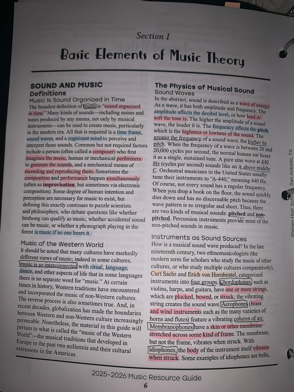 Basic Elements of Music Theory: Sound Waves and Definitions (MUS 101 ...