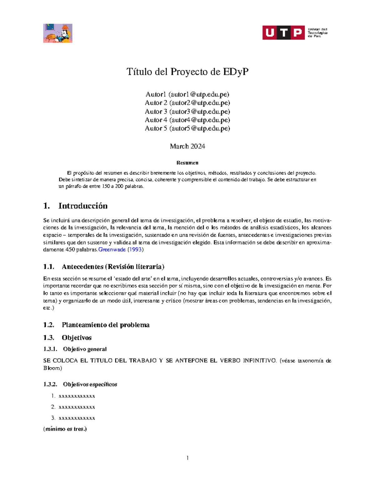 Esquema del Proyecto Final de EDyP AG 24: Objetivos y Resultados - Studocu