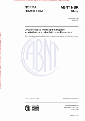 NBR 6492 (2021) - Documentação Técnica Para Projetos Arquitetônicos e ...