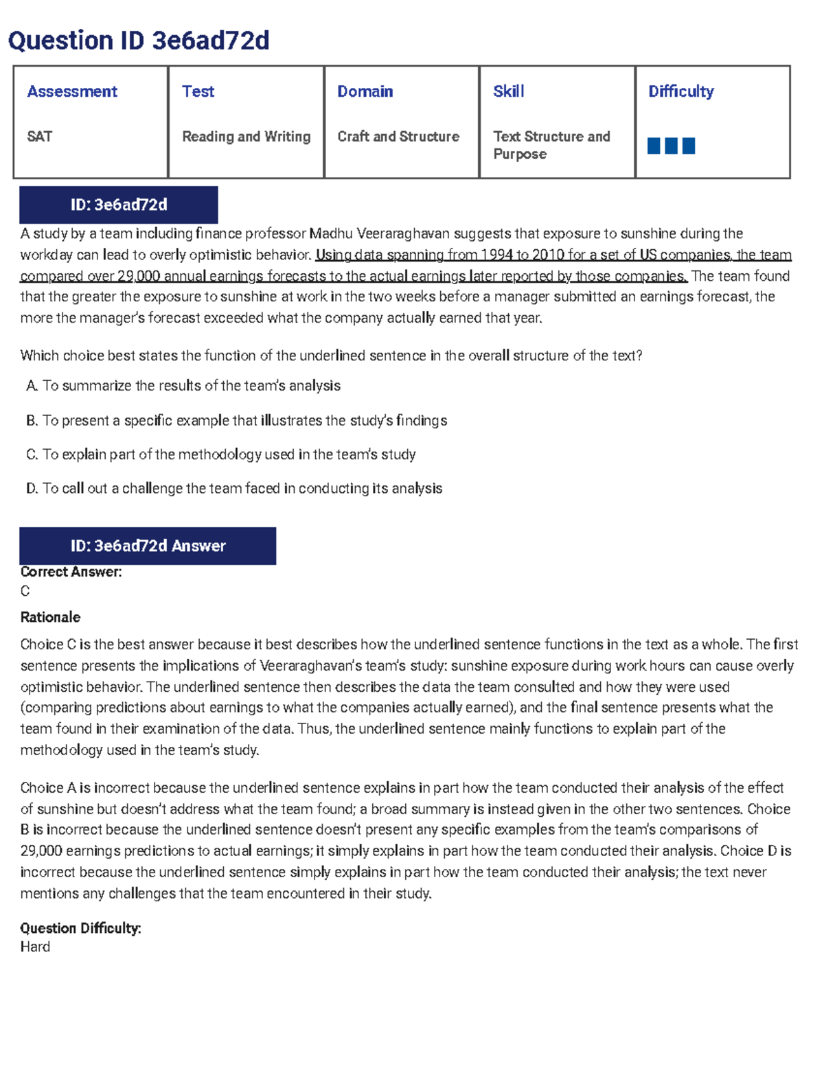 SAT Suite QB List 17 - Assessment Test Questions and Answers - Studocu