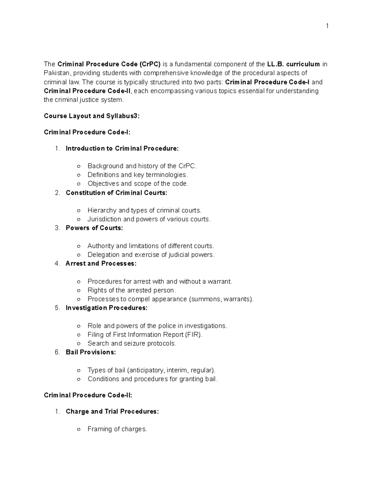 The Criminal Procedure Code (Cr PC) is a fundamental component of the ...