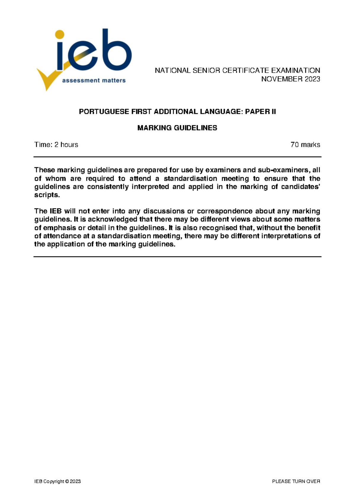 NATIONAL SENIOR CERTIFICATE: PORTUGUESE FIRST ADDITIONAL LANGUAGE P2 ...