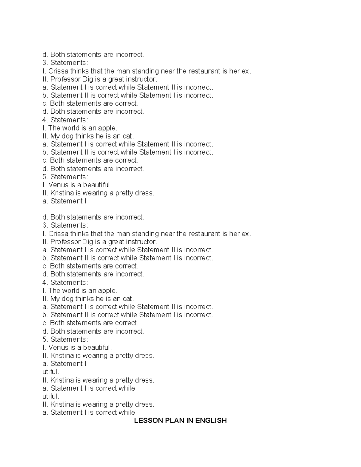 EN6G-IF-5 3: English Lesson Plan on Definite and Indefinite Articles ...