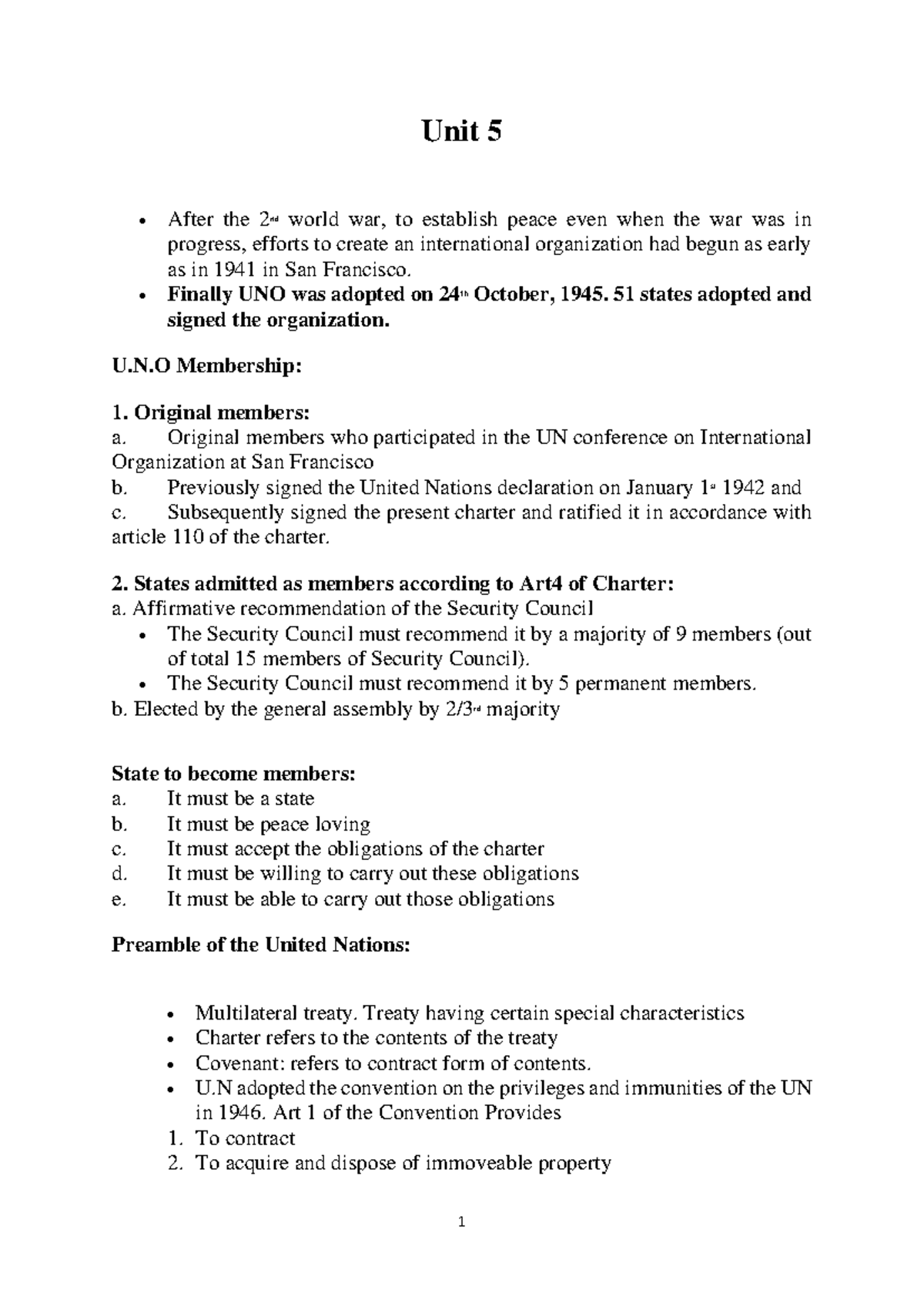 PIL 5 - Notes on the Formation and Functions of the United Nations ...
