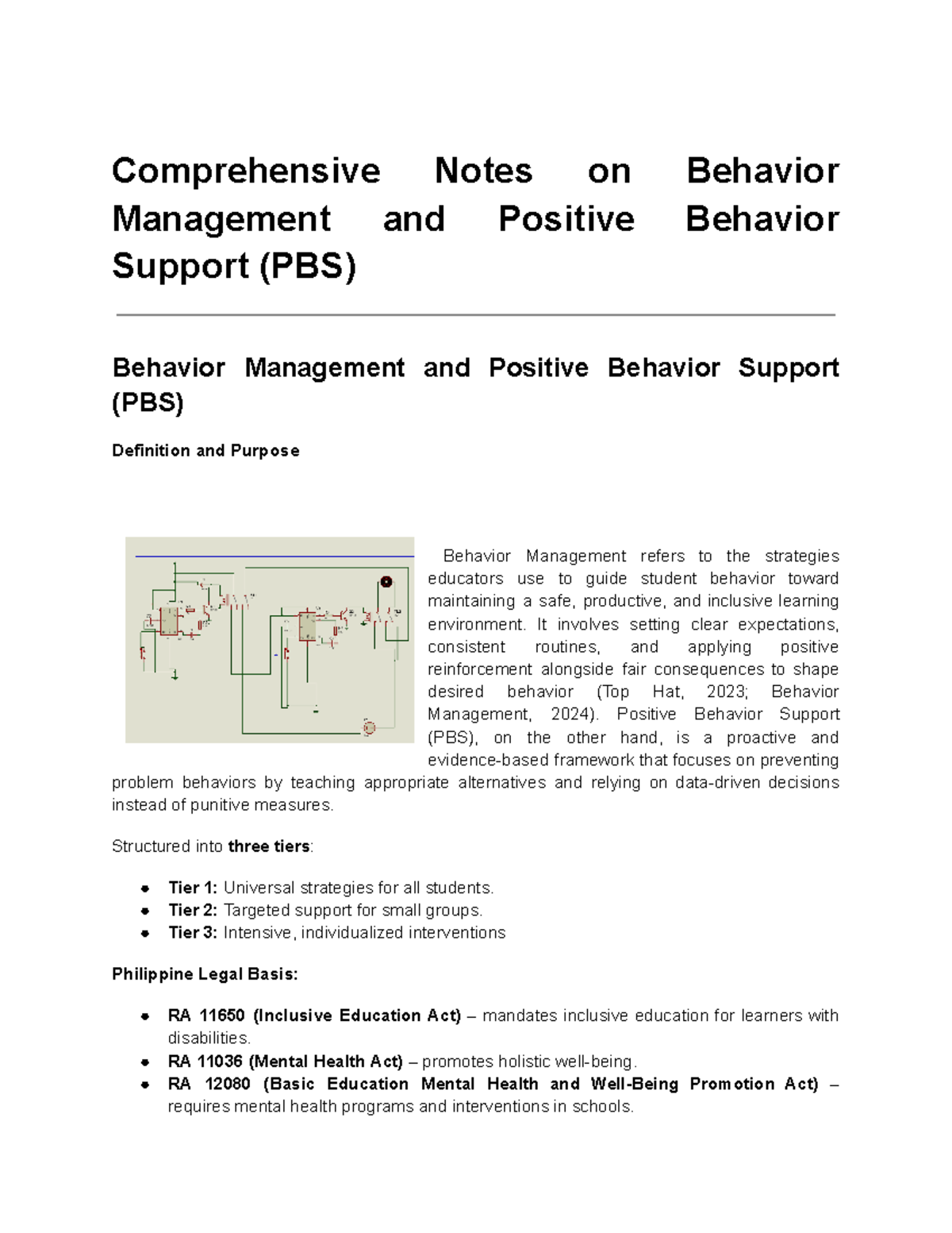 Comprehensive Notes on Behavior Management & PBS (PBS) Strategies - Studocu