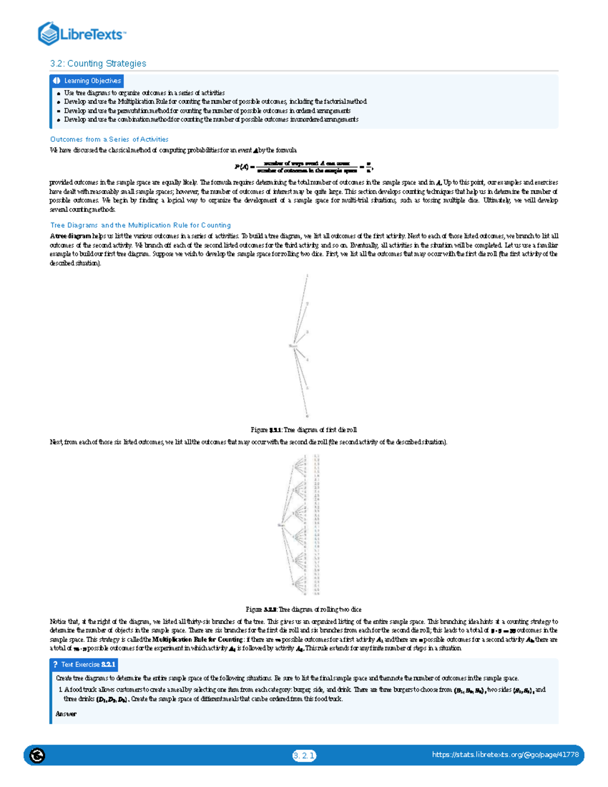 Counting Strategies: Tree Diagrams & Multiplication Rule (STA101) - Studocu