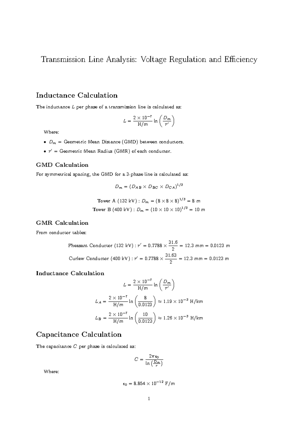 Transmission Line Analysis: Voltage Regulation & Efficiency (PE Lab 2) - Studocu