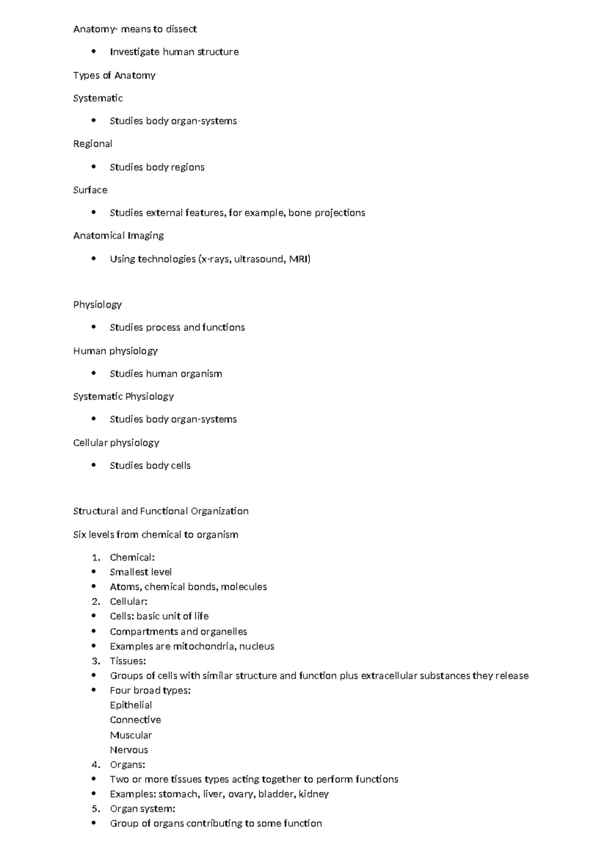 Anatomy Review: Systematic and Regional Studies of Human Structure - Studocu
