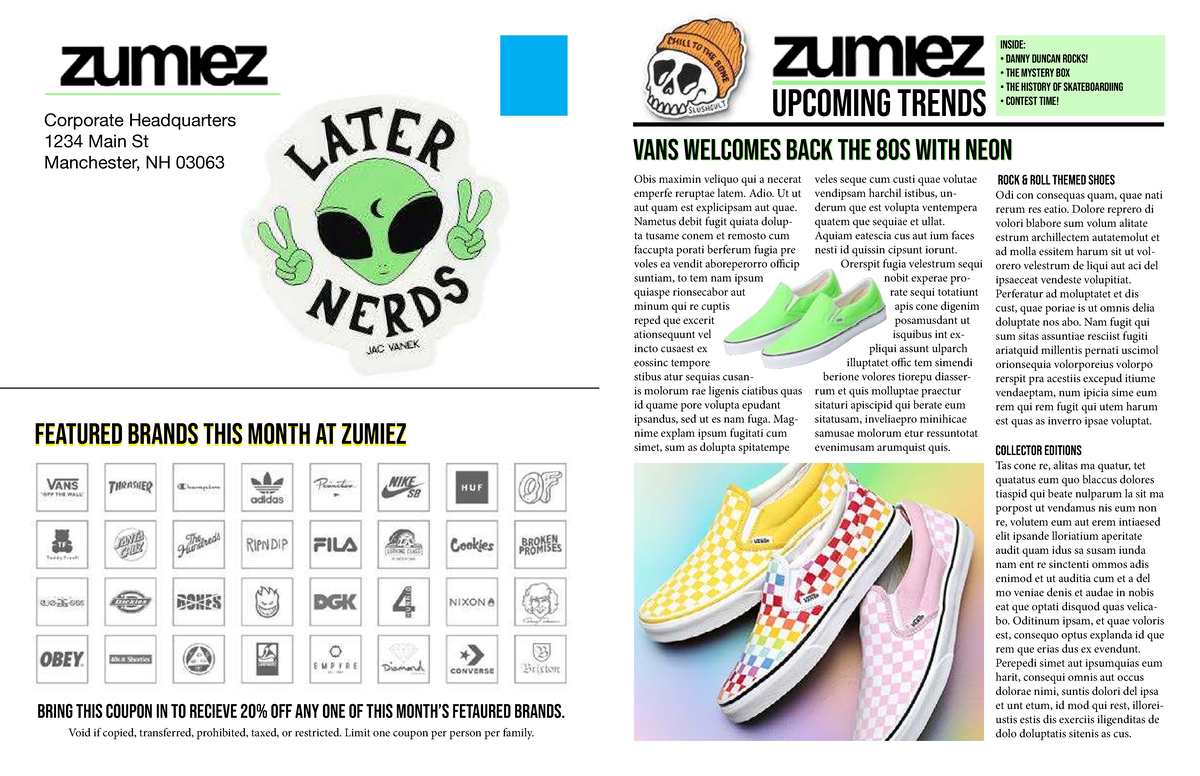 GRA 200 MOD 8 Newsletter Update: Trends, Brands, & Promotions - Studocu