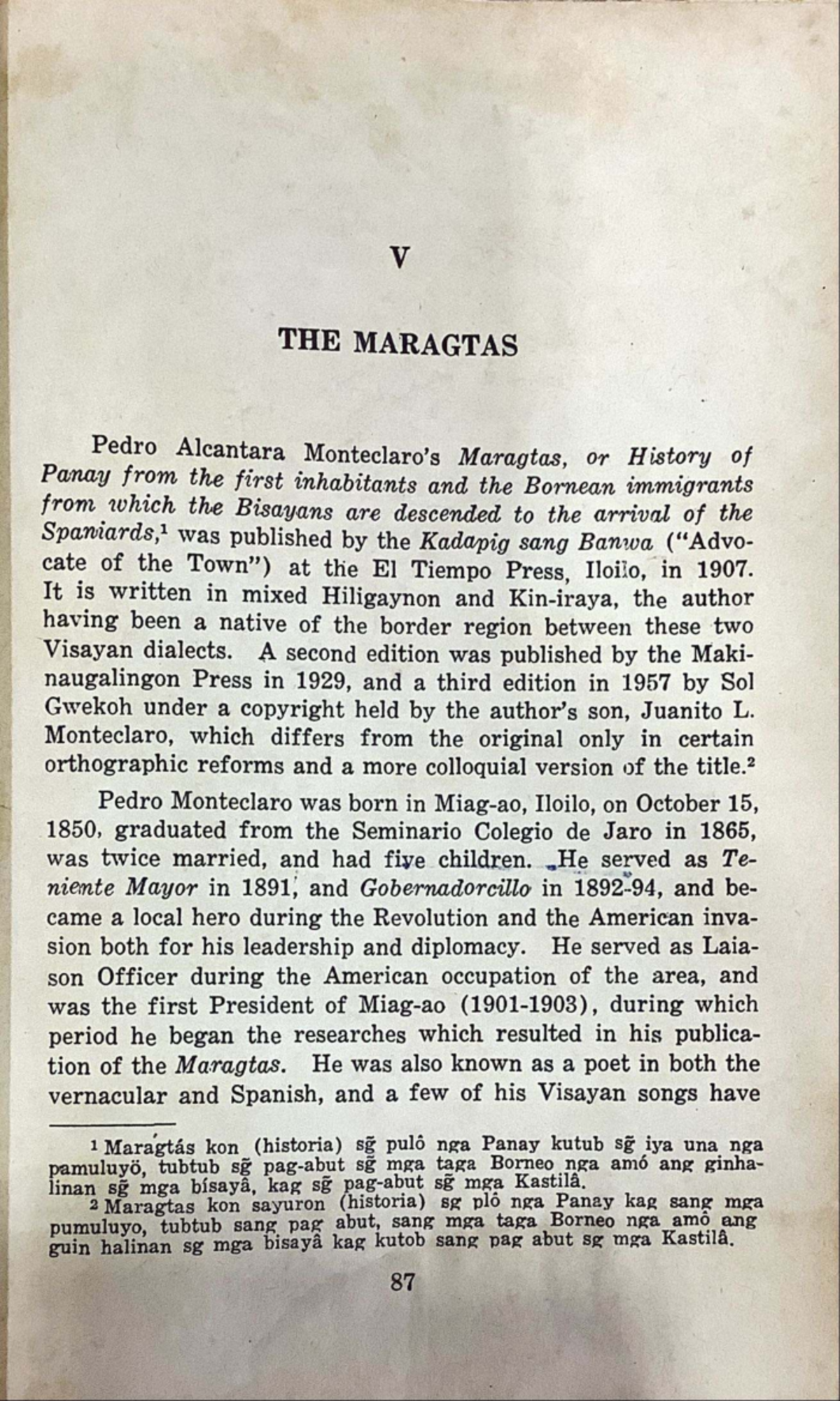 Chapter 5: The Maragtas - Historical Insights and Analysis (HIST 101 ...