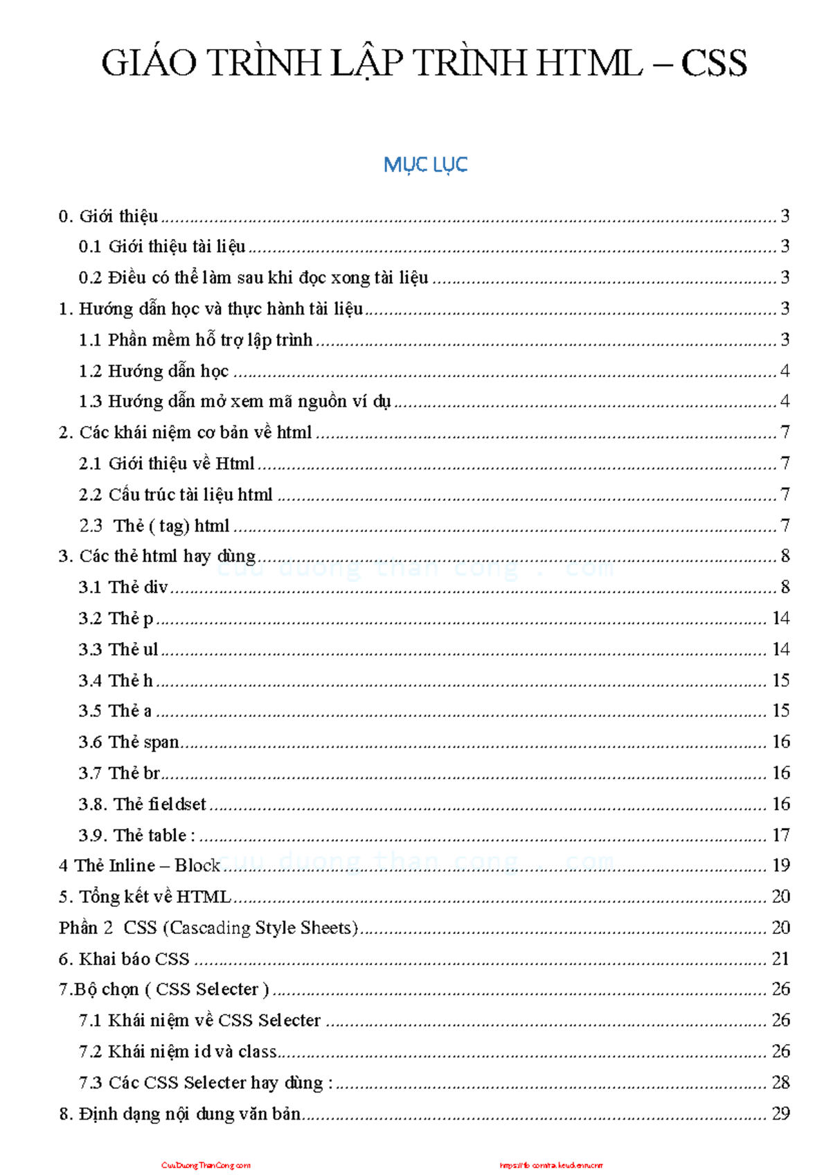 Giáo Trình Lập Trình HTML – CSS: Hướng Dẫn Toàn Diện cho Sinh Viên ...