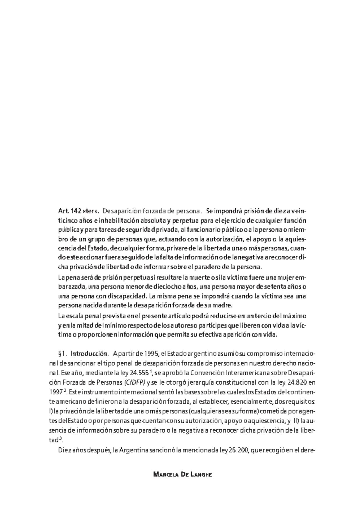 Comentario sobre el Art. 142 ter del Código Penal Argentino ...