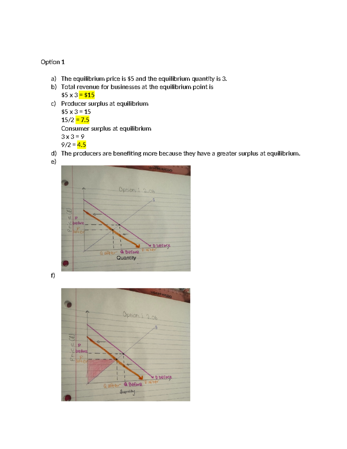 02.06 Market Equilibrium: Analysis of Consumer and Producer Surplus ...