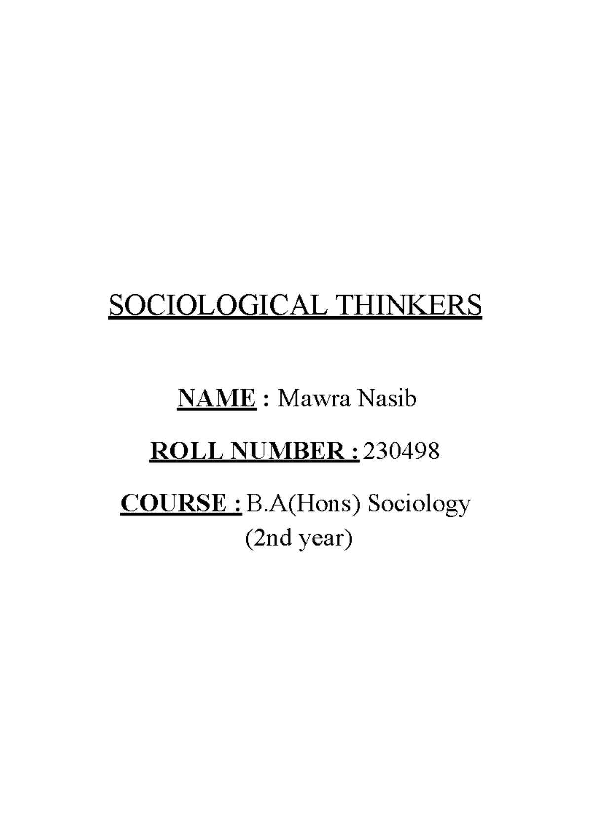 Durkheim's Solidarity: Mechanical vs. Organic - B.A. Sociology (2nd ...