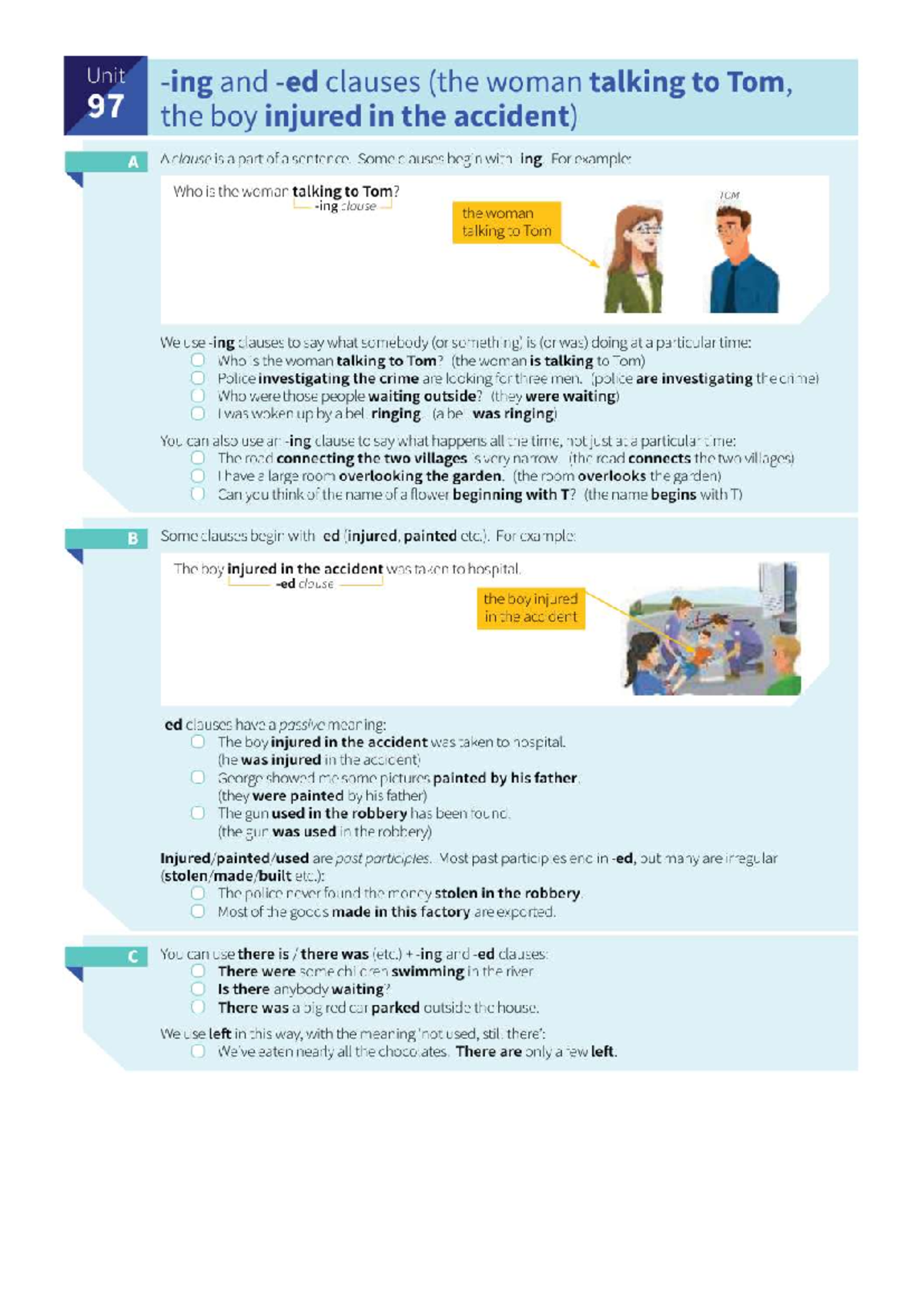 T06 English 2: Understanding Clauses and Adjectives (ed/ing) - Studocu