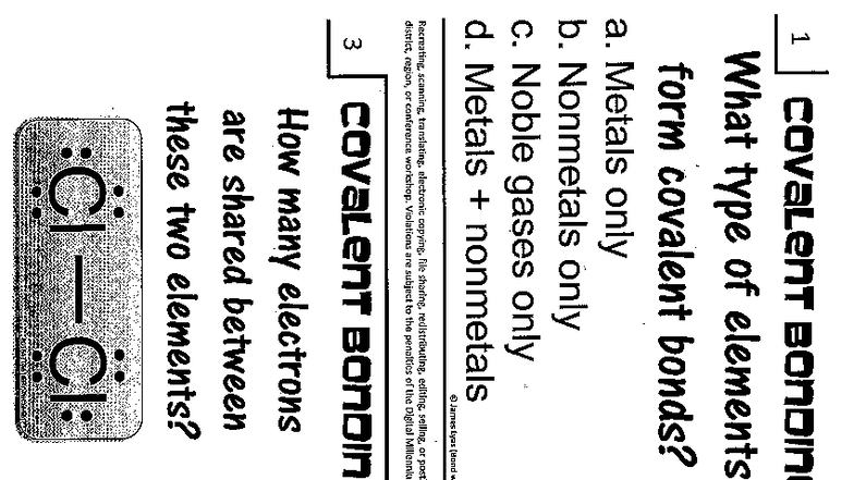 Covalent Bonding Task Cards: Understanding Elements and Compounds - Studocu