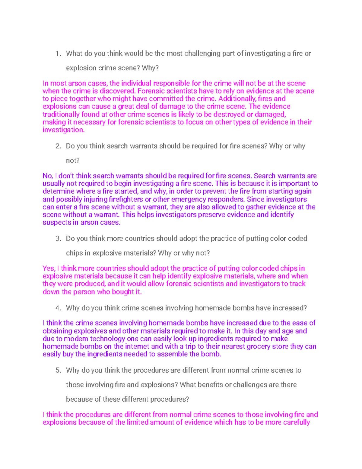 Crime Div B Test: Crime Busters Investigation & Answer Sheet - Studocu
