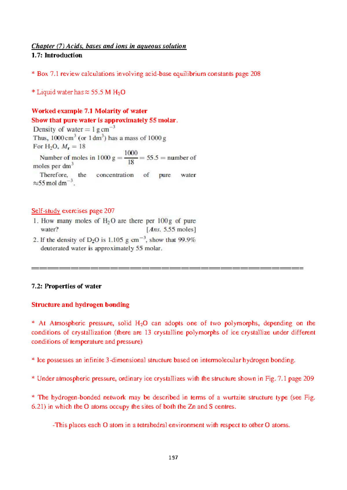 Chapter 7: Acids, Bases, and Ions in Aqueous Solution Notes - Studocu