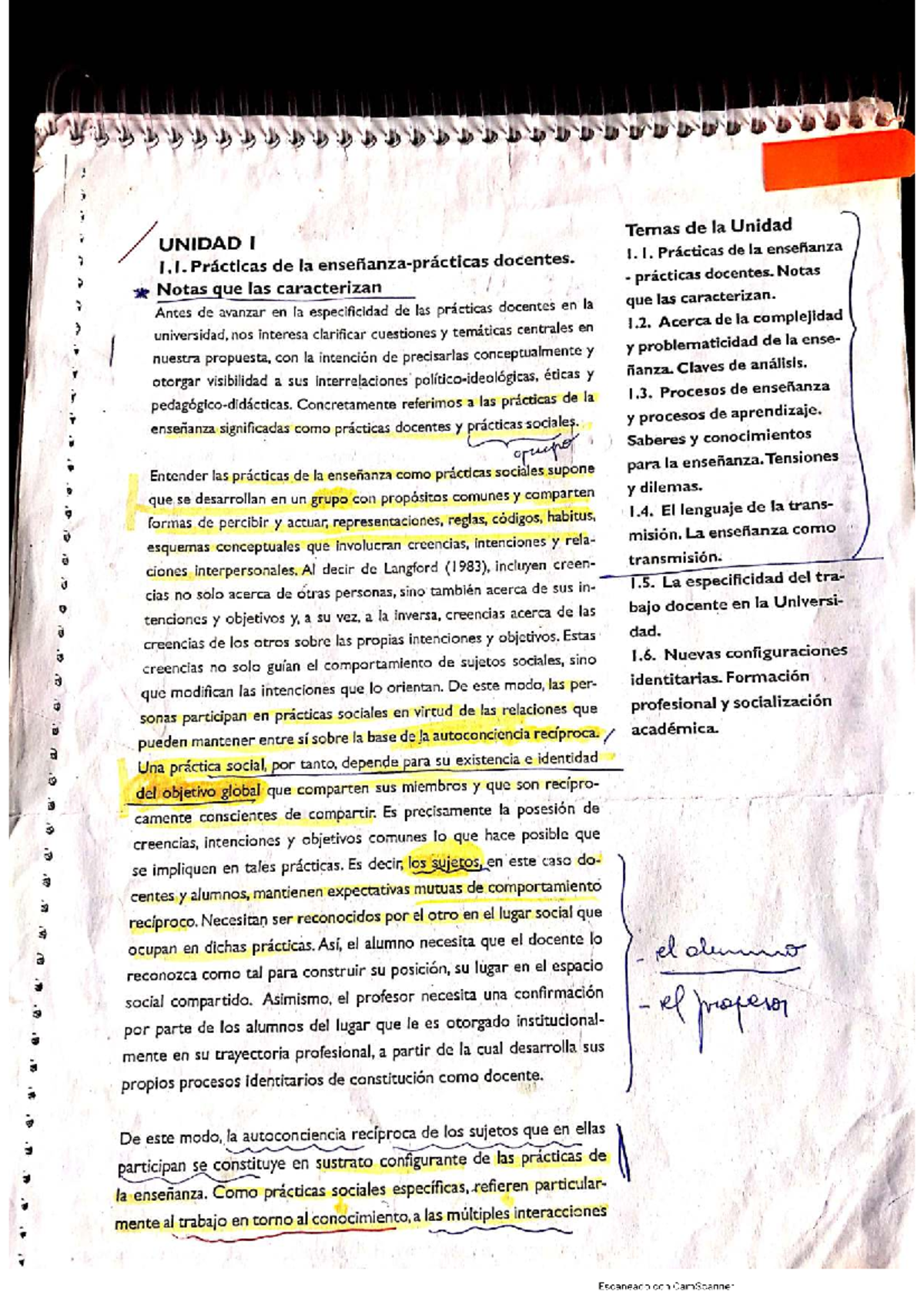 Prácticas de la Enseñanza - Unidad I: Notas y Claves de Análisis - Studocu