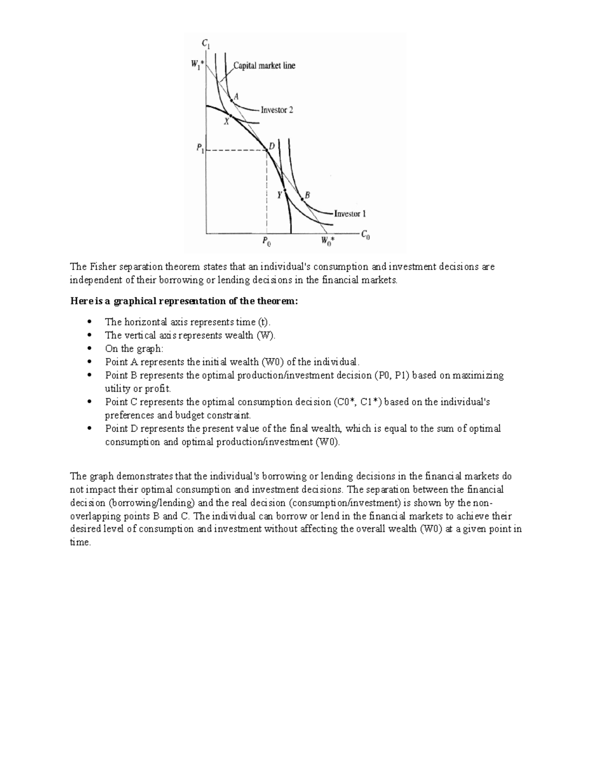 Fisher Separation Theorem & Interest Rates - Solution Chapter 1 - Studocu