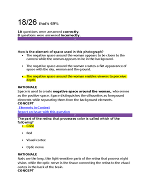 Unit 2 Milestone - Visual Communications 100% - 1 24 / 24 that's 100% ...