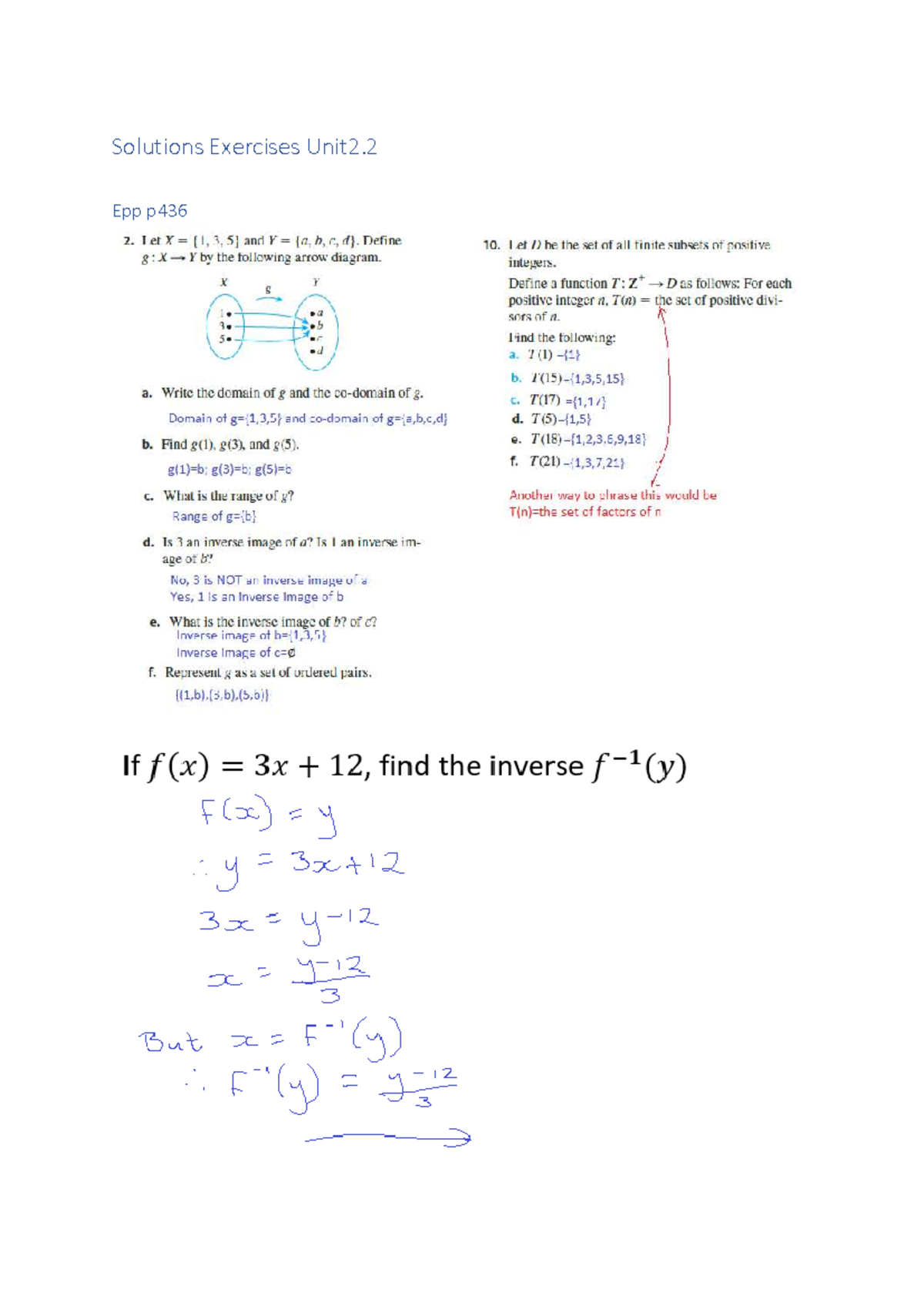 Solutions to Exercises Unit 2.2 Epp p436 - Studocu