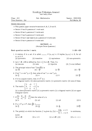 2024 APR P1 - Maths 2024 checkpoint paper - This document has 12 pages ...