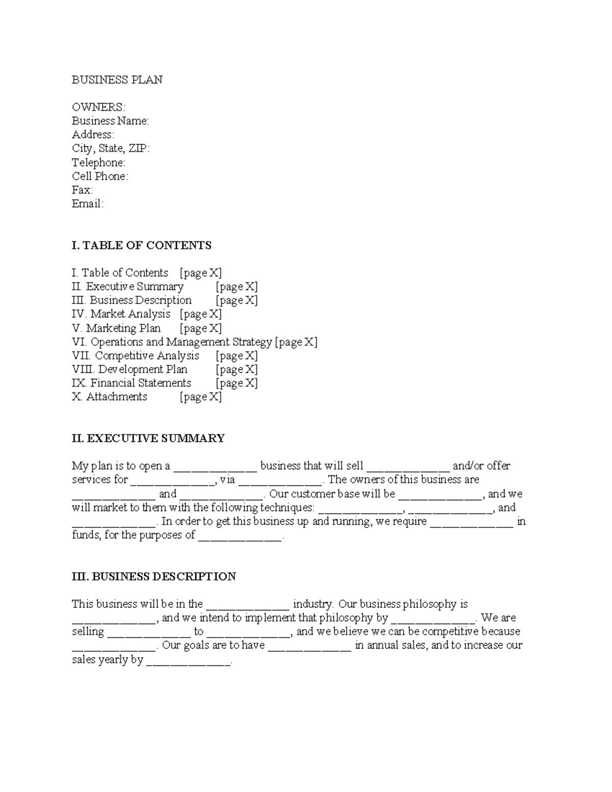 BUSINESS PLAN - TROLL: Executive Summary & Market Analysis - Studocu