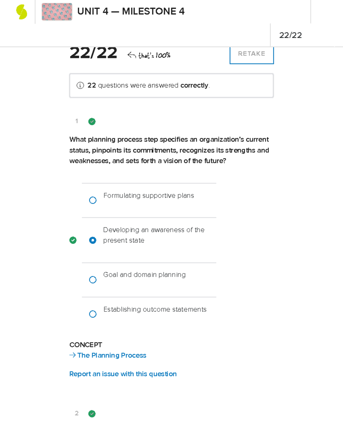 Principles of Management Milestone 4: Planning & Leadership Concepts ...