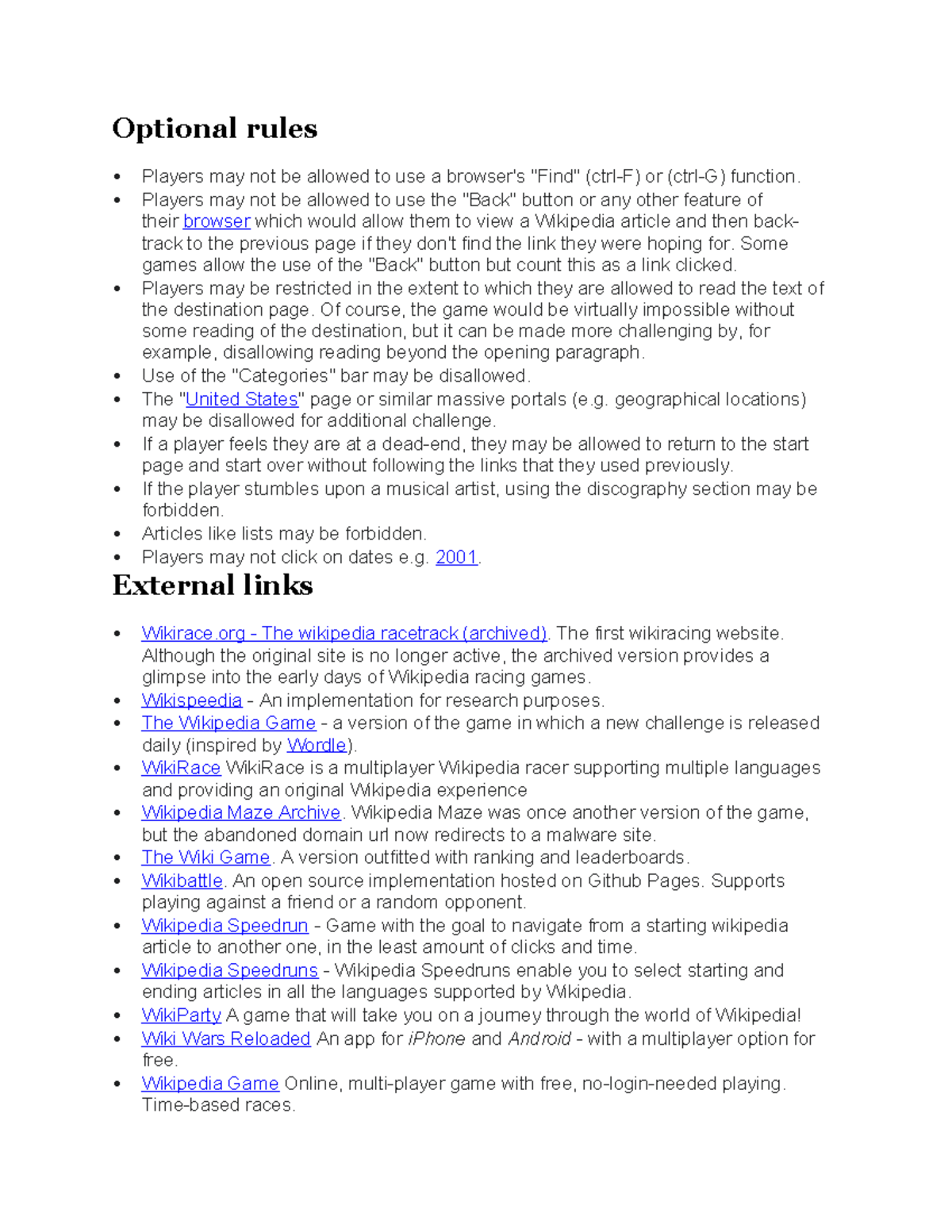 Optional rules - kladksa alskad lask - Optional rules Players may not be allowed to use a - Studocu