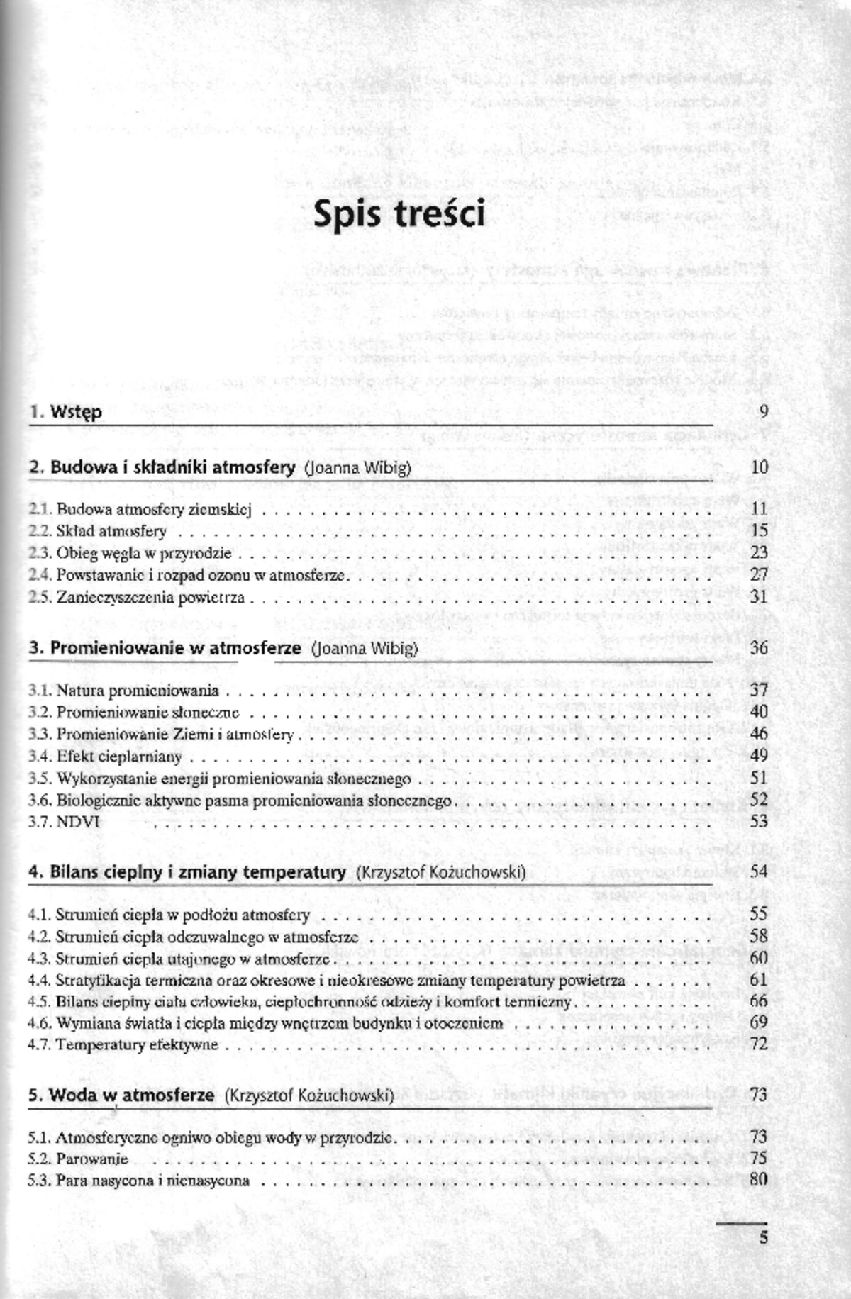 Kozuchowski - Meteorologia i klimatologia - , Spis treści 1. Wstęp 2. Budowa i składniki ...