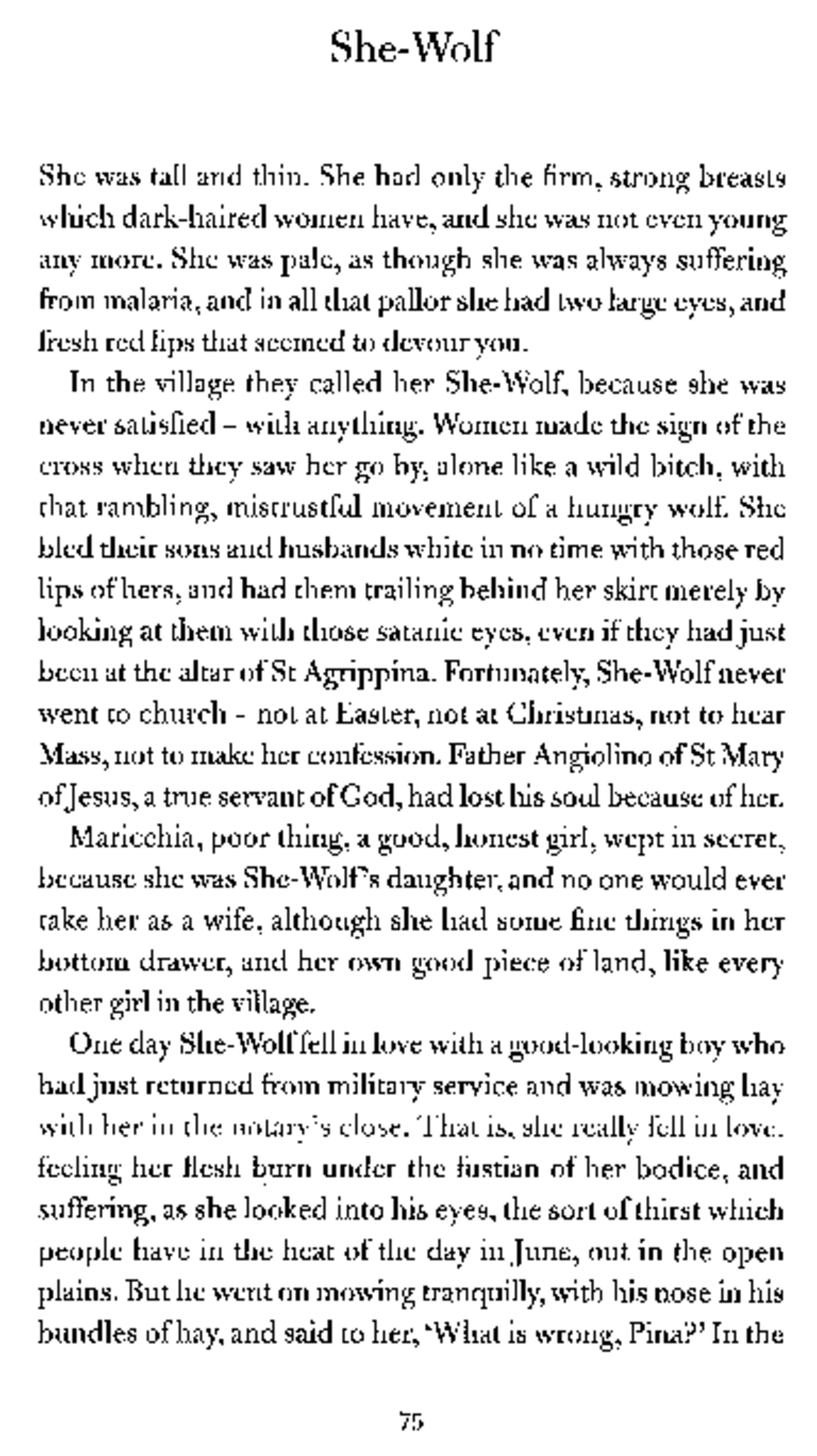 She Wolf: A Study of Temptation and Despair in Verga's Work - Studocu