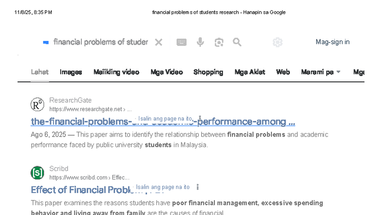 Financial Problems of Students: A Research Study on Impact and ...