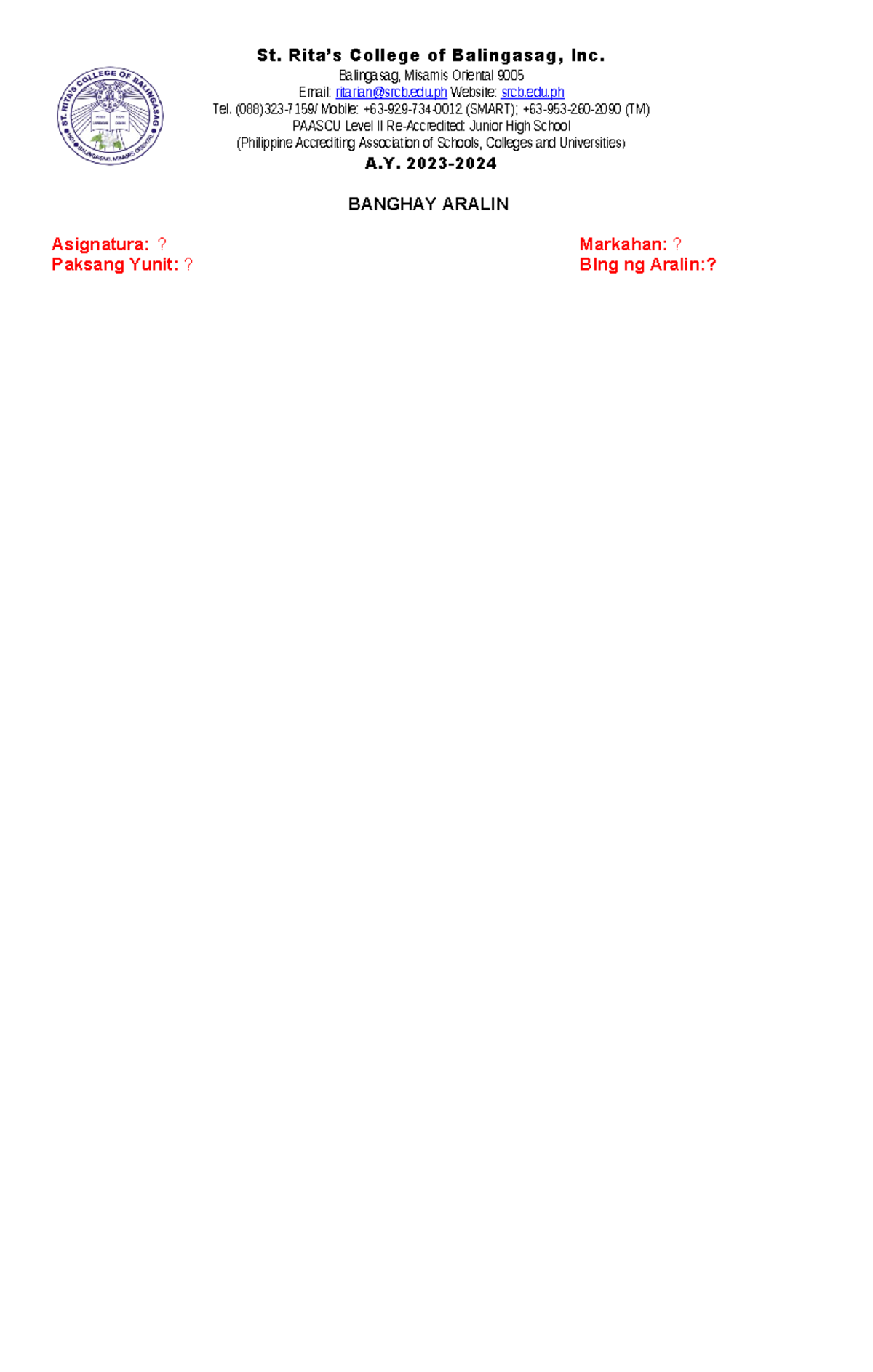RVM PEDAGOGY Guide: Understanding Grammatical Cohesion in Filipino ...