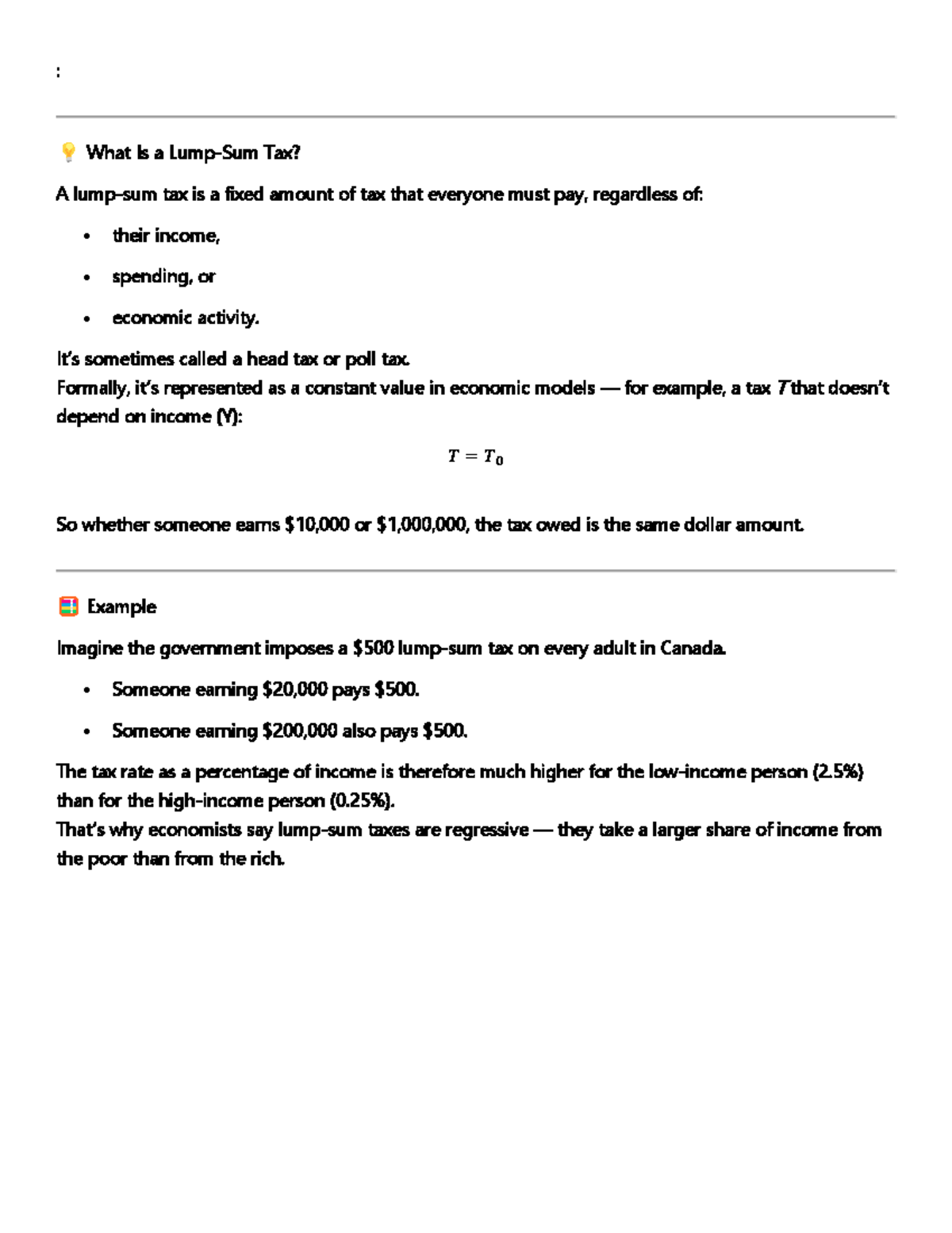 Understanding Taxes: Fixed Amounts and Their Impact on Income - Studocu