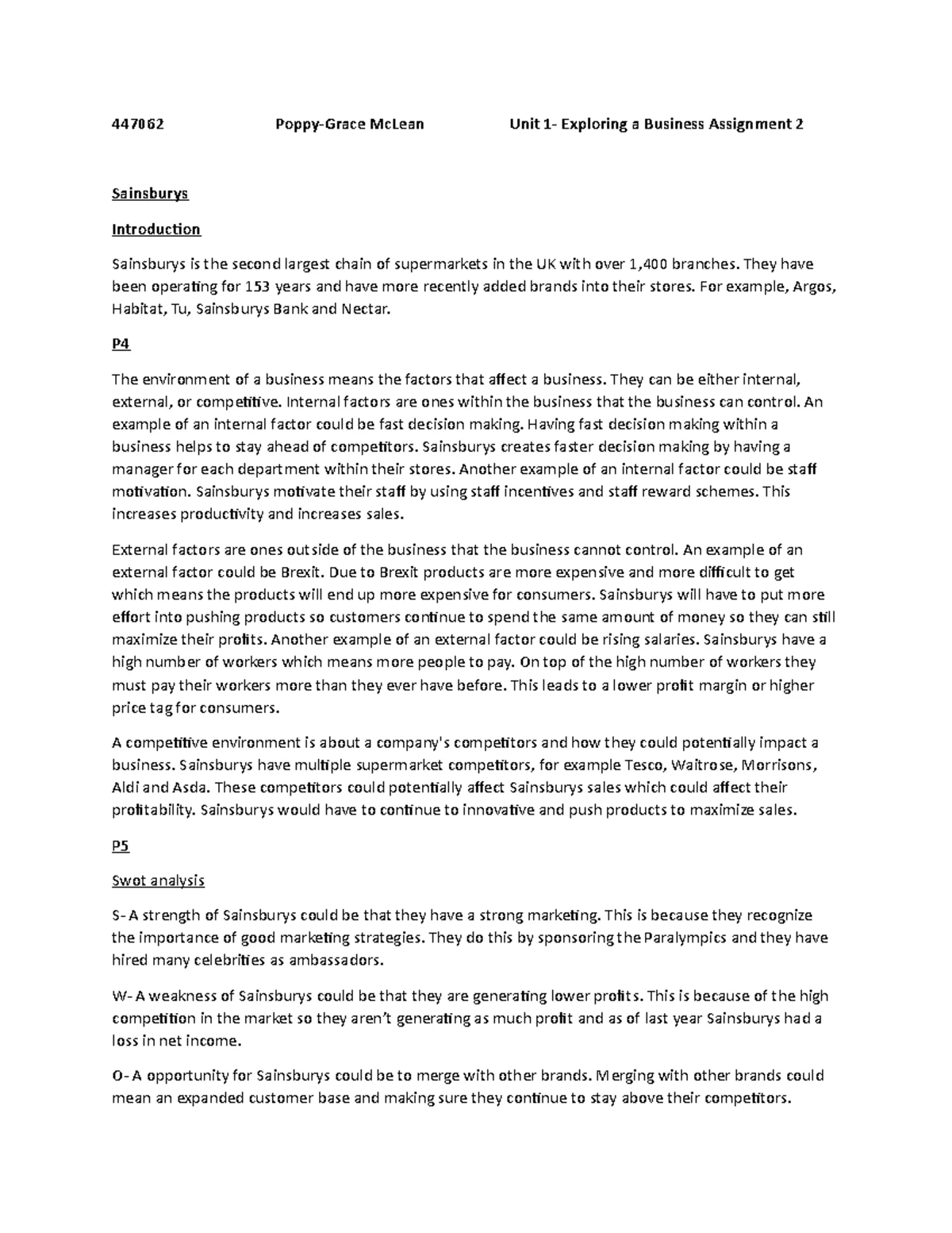 Unit 19 - Pitching for a New Business Assignment 1 - The first one is ...