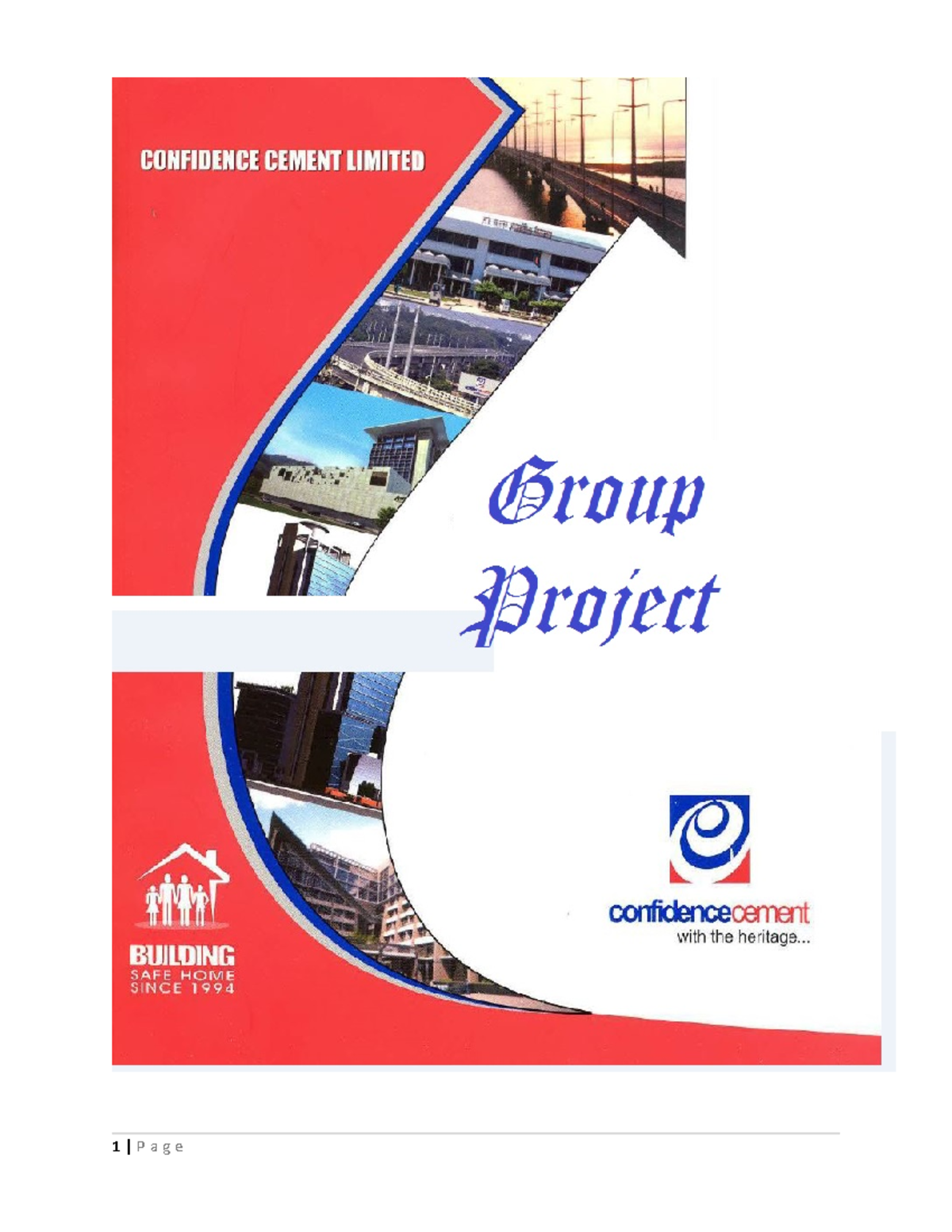 Fin440 Final Project Report on Confidence Cement Analysis - Studocu