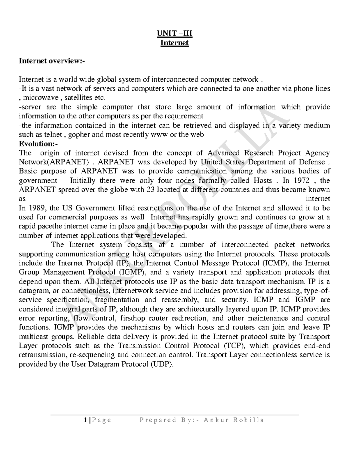 UNIT 3 - BMC-101: Internet Fundamentals & Emerging Technologies - Studocu