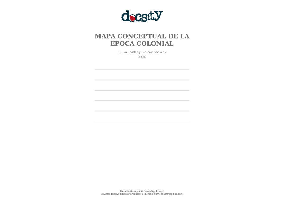 Docsity mapa conceptual de la epoca colonial - Psicologia Social Y ...
