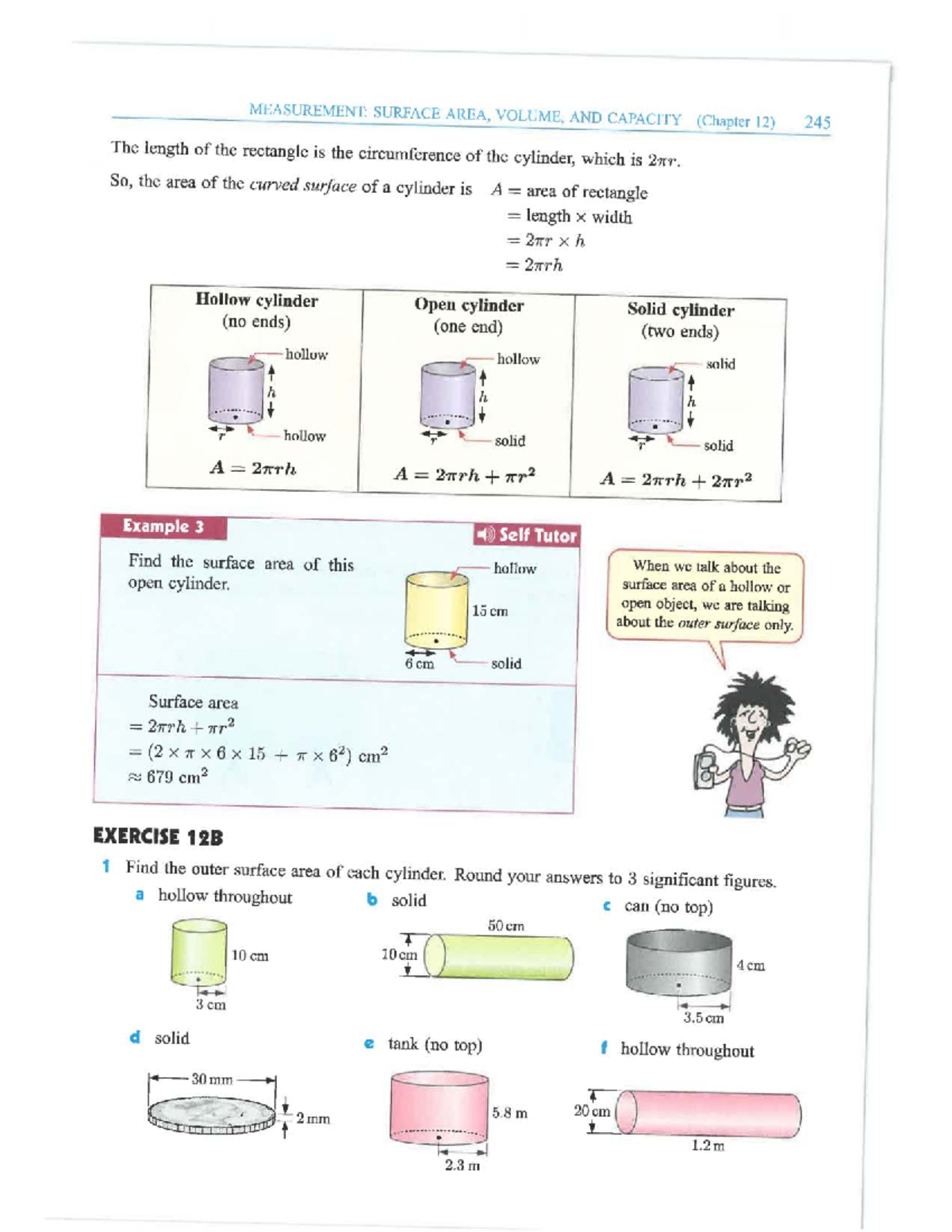 MEASUREMENT: SURFACE AREA, VOLUME, AND CAPACITY (Chapter 12) Problems ...