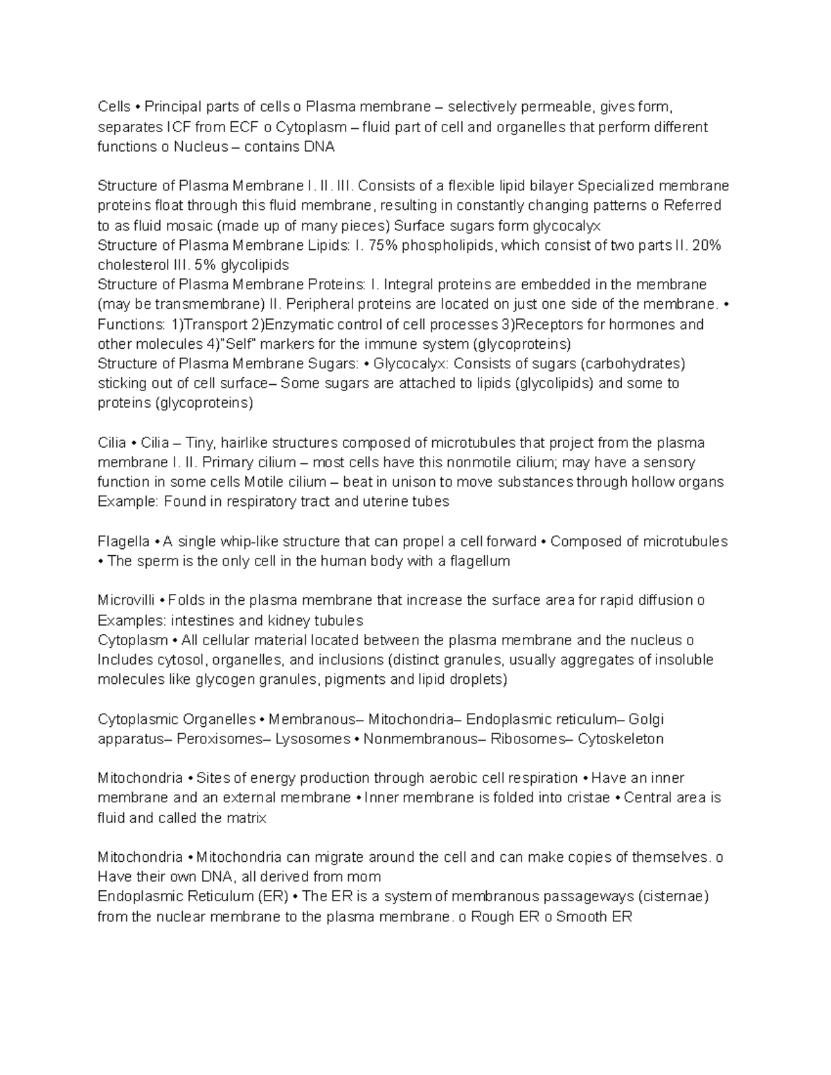 Cell Biology Overview: Structures, Functions, and Processes (BIO101 ...