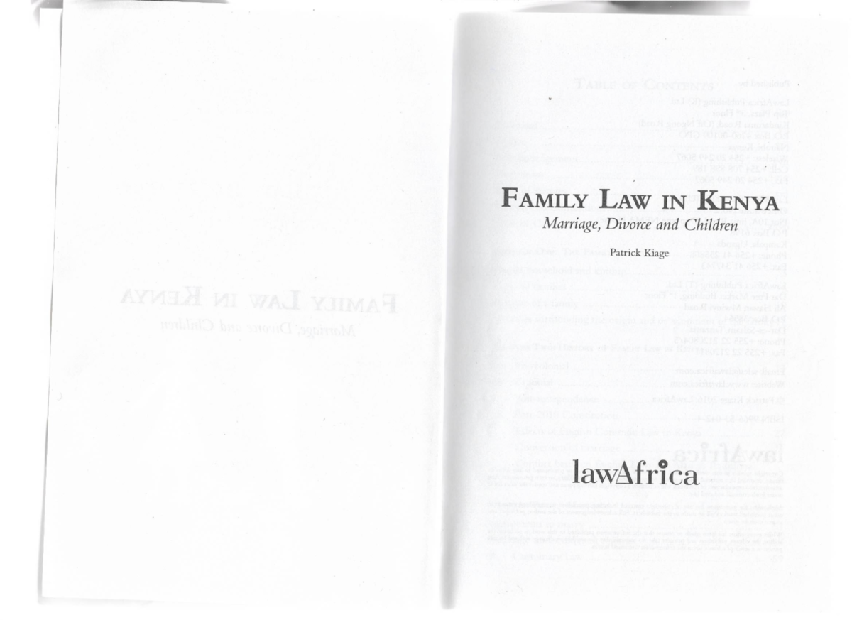 Family Law Notes: Marriage, Divorce & Children (YJIMA9) p1-15 - Studocu