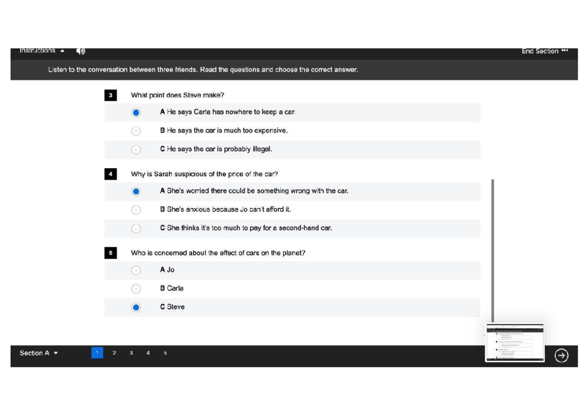 Examen Nivel 5 Parcial 2: Comprensión Auditiva y Resolución de ...