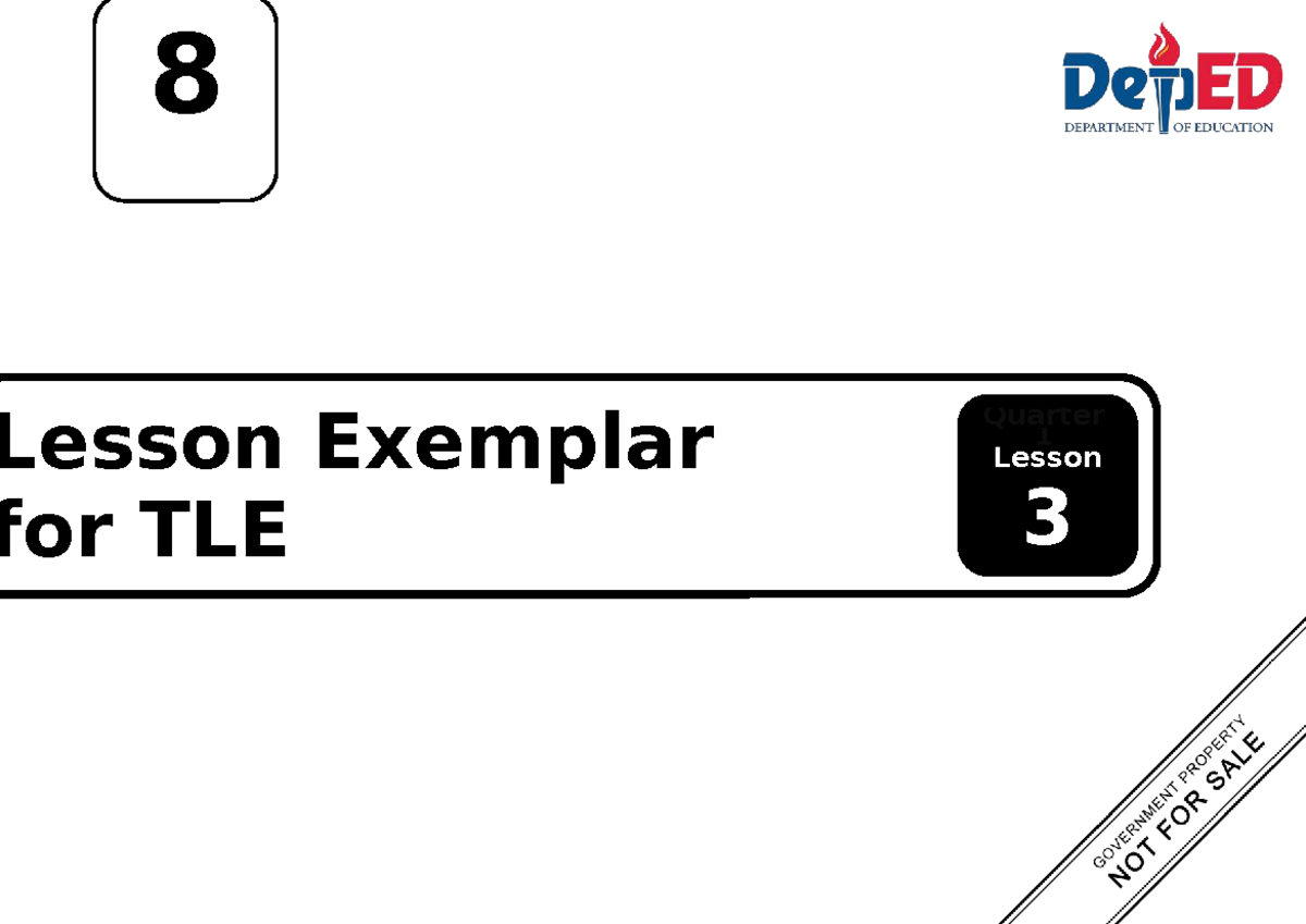 Q1 LE TLE 8 Lesson 3 Exemplar: Graphic Design Concepts and Activities ...