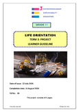 [Solved] Help me with a Life orientation project term 3 task grade 11 ...