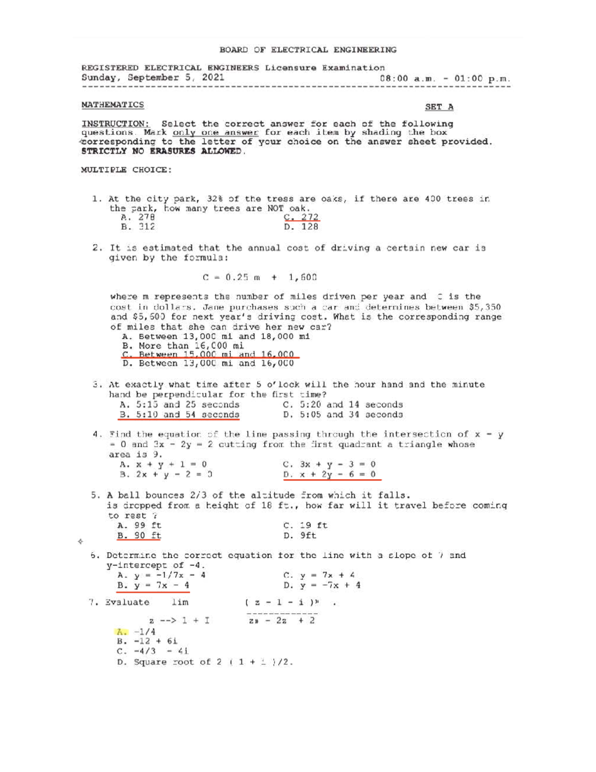 2021-math - Math - BOARD OF ELECTRICAL ENGINEERING REGISTERED ...