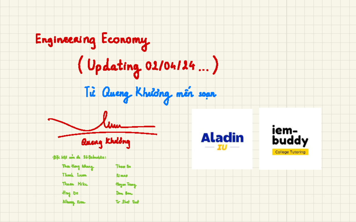 Engineering Economy: Cost Concepts and Breakeven Analysis (ENG 101) - Studocu