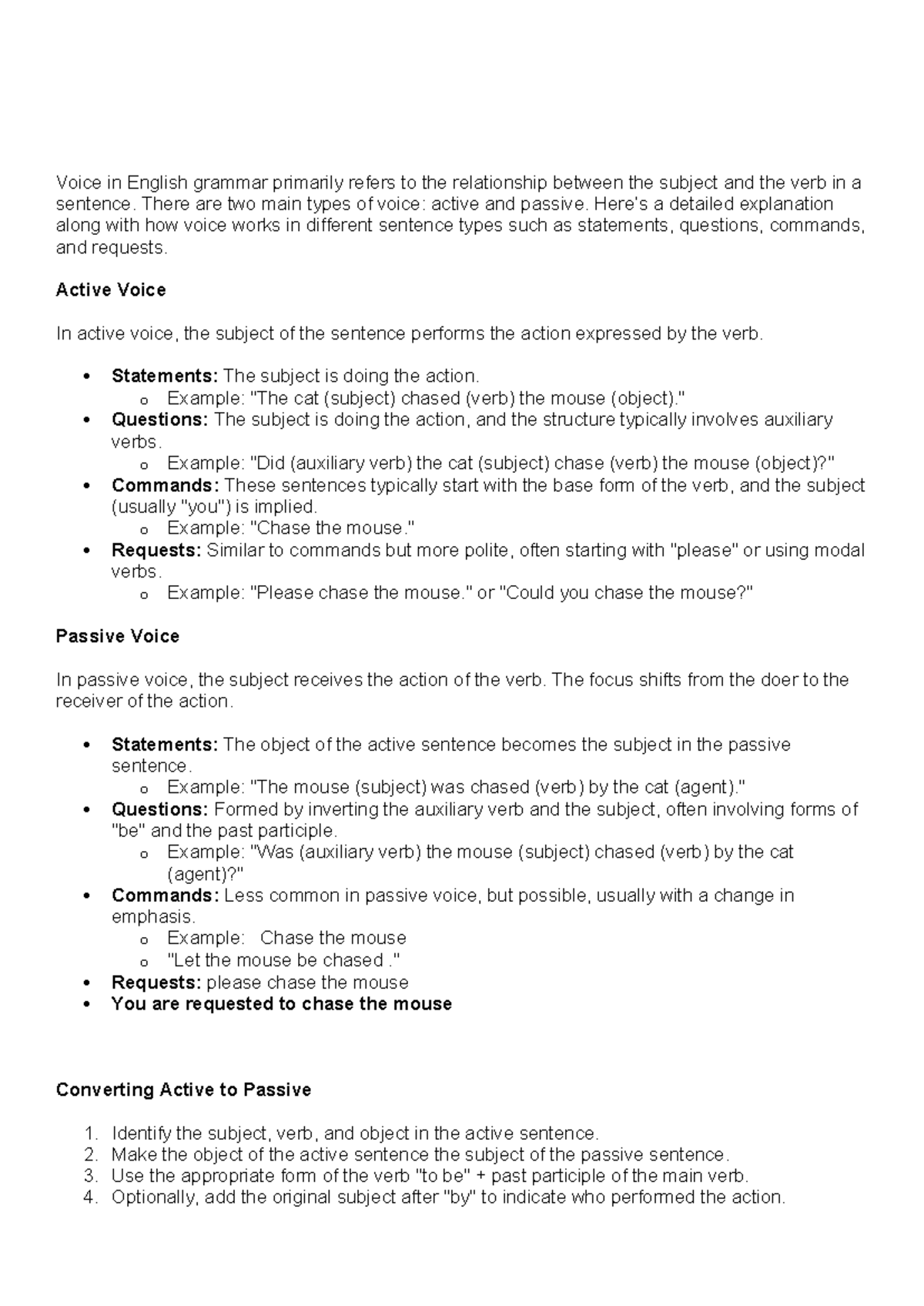 English Grammar: Understanding Active and Passive Voice (SDFHSRH) - Studocu