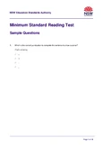 HSC Minimum Standard Writing Test Sample Answers - Level 3 - Studocu